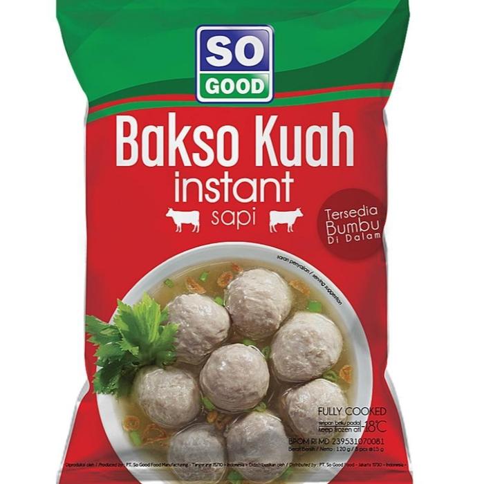 Jual SO GOOD Bakso Kuah Instant Sapi 120 g - Kab. Bekasi - Hiven Store ...