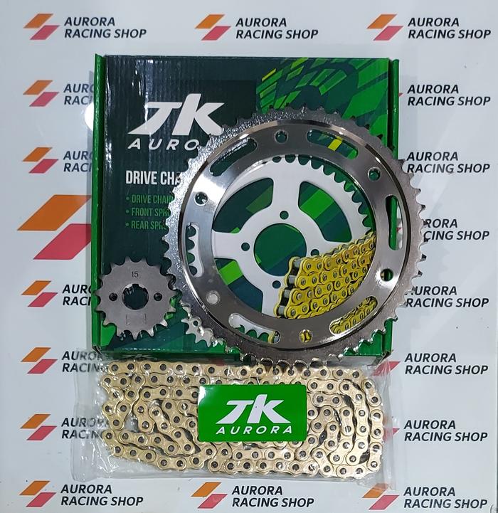 Jual TK AURORA GEAR SET CRF 150 L & RANTAI 428 H GOLD - Jakarta Barat ...
