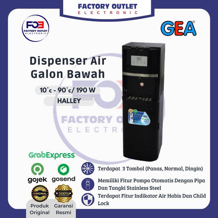 Promo RSA GEA Halley Star Dispenser Galon Bawah HOT COOL NORMAL LOW ...