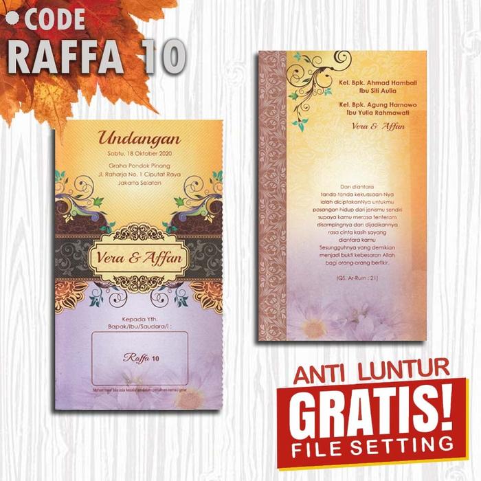 Promo Undangan Blangko Pernikahan Raffa 10 DIY Print - Kota Semarang ...
