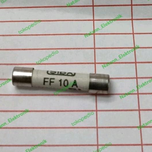 Jual fuse sekring sekering siba ff10a ff 10a ff10 10 ampere 10ampere ...