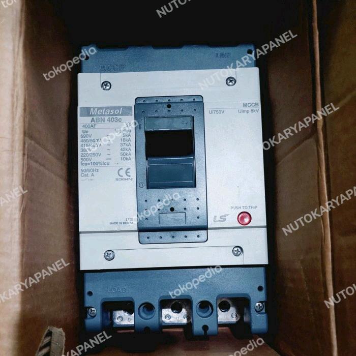 Jual MCCB METASOL ABN 403C 400A 37KA LS - Kota Bogor - NUTOKARYAPANEL | Tokopedia