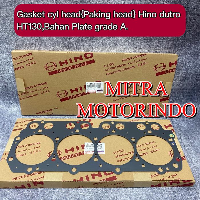 Jual Paking head-gasket cylinder head Hino dutro 130/HT130 plate - Jakarta Barat - Mitra ...