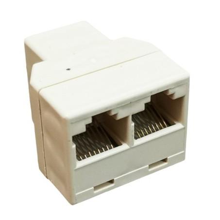 Jual Barrel RJ45 Double 1-2 Connector Barel Cabang RJ 45 Sambungan LAN ...