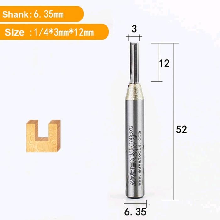 Jual ARDEN MATA CNC arden router bit FUll tct 1/4×3×12 - Kota Bekasi ...