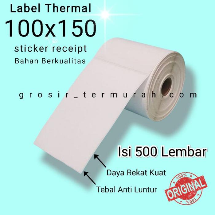 Promo LABEL STIKER STICKER THERMAL BARCODE 500 LEMBAR KERTAS DIRECT ...