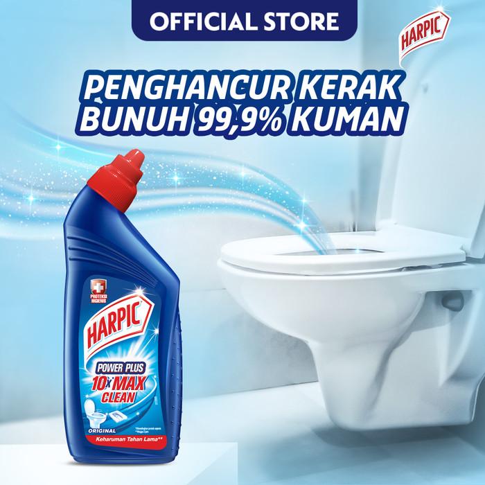 Promo Harpic Power Plus 10X Max Clean Original 750ml x5 - Pembersih Toilet - - Dettol, Vanish ...
