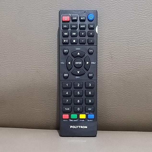 Jual REMOTE REMOT SET TOP BOX DIGITAL POLYTRON DVB-T2 PDV 600/PDV 610 ...