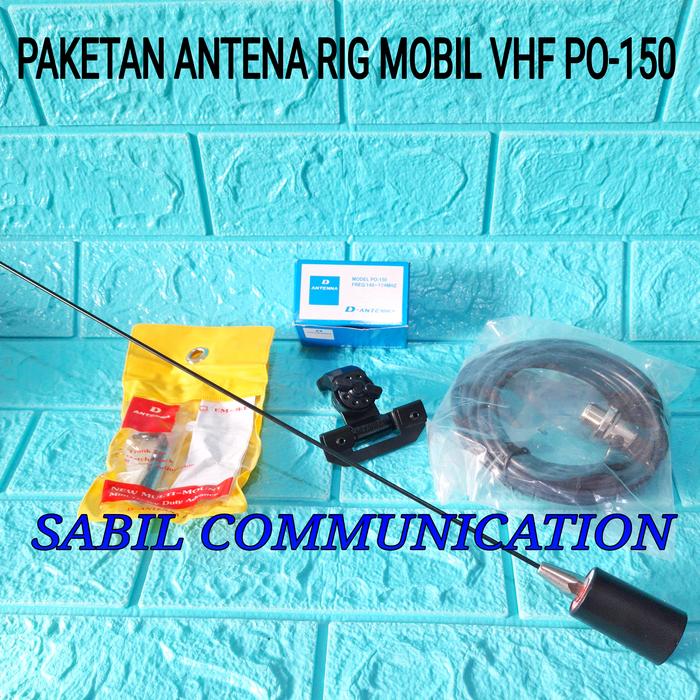 Jual ANTENA RIG MOBIL VHF PO150 PAKET ANTENA PECUT TO RADIO RIG MOBIL ...