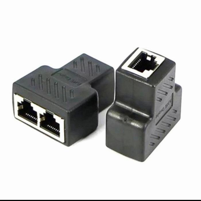 Jual Barrel RJ45 Double 1-2 Connector Barel Cabang RJ 45 Sambungan LAN ...