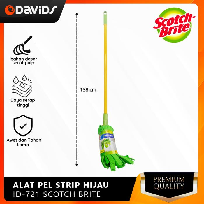Jual Alat Pel Lantai Tongkat Mop Pelan Kain Pengepel Scotch Brite ID721 ...