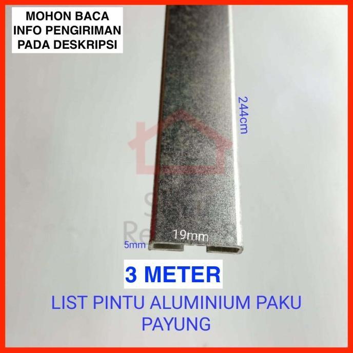 Jual Lis Pintu Paku Payung / Profil Aluminium Frame Handle Lemari ...