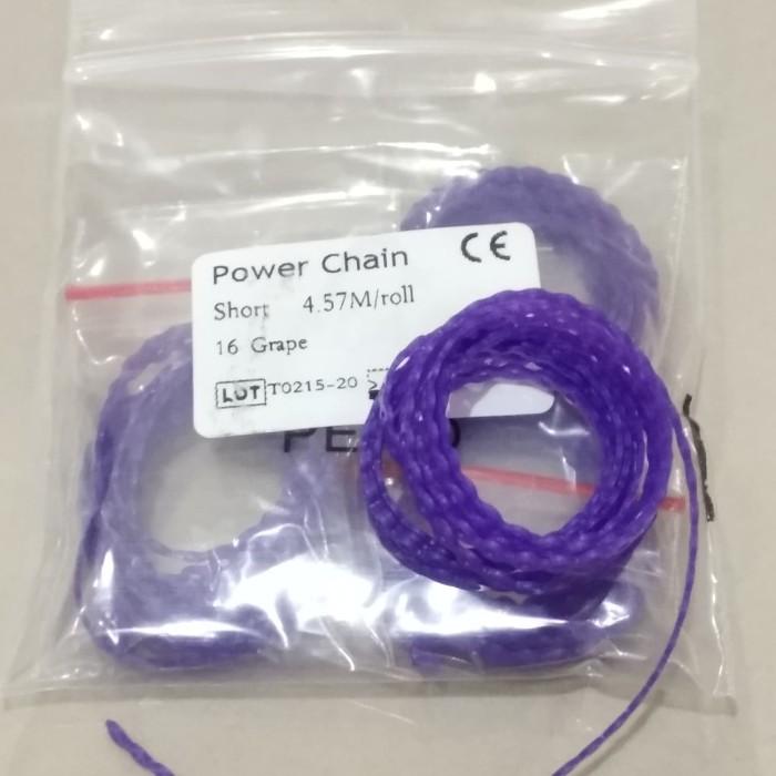 Jual karet behel 1meter Power Chain Ungu anggur ( 016 ) Karet Tarik ...