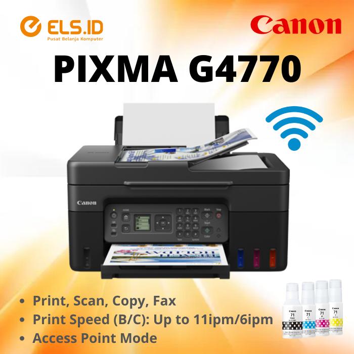 Promo Printer Canon PIXMA G4770 Wireless Print Scan Copy Fax Cicil 0% ...