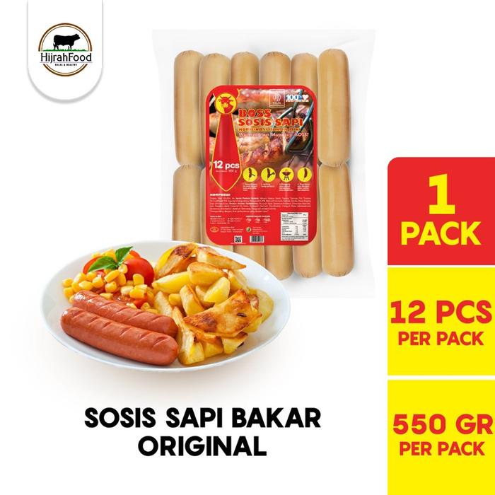 Jual Sosis Sapi Bakar Mini Original | BOSS Original Beef Sausage Value ...