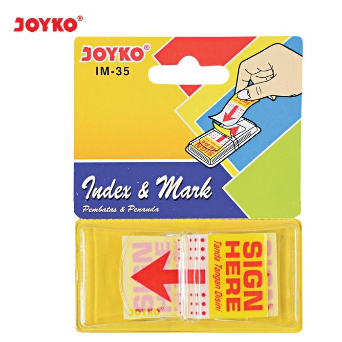 Jual Memo Sign Here JOYKO IM35/Memo Stick Tempel/Stiker Sign Here - Kab ...