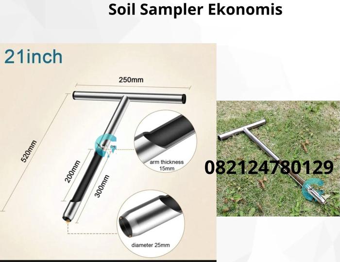 Jual Stainless Steel Soil Sampler Auger Bor Sampling Tanah Ekonomis ...
