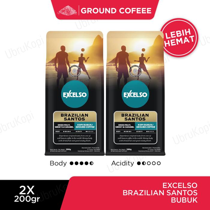 Promo Excelso Kopi Bubuk Brazilian Santos 200g Twin Pack - Jakarta ...