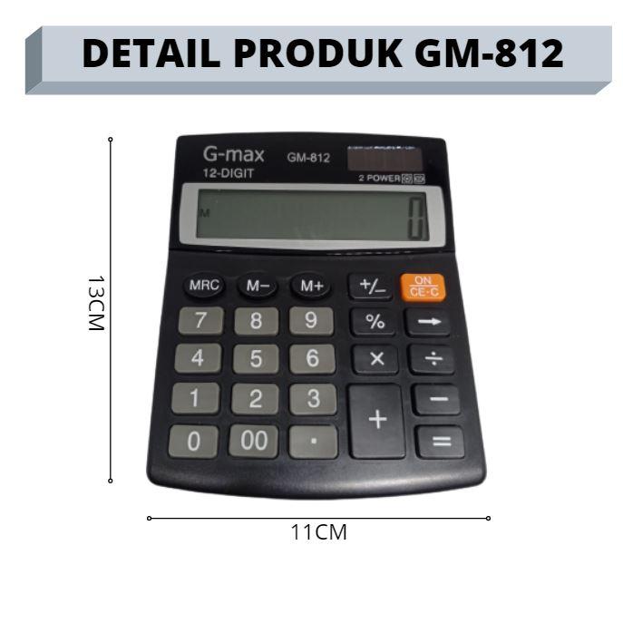 Jual Kalkulator Meja/Calculator Office (12 Digit) - GM-812 - Kota ...