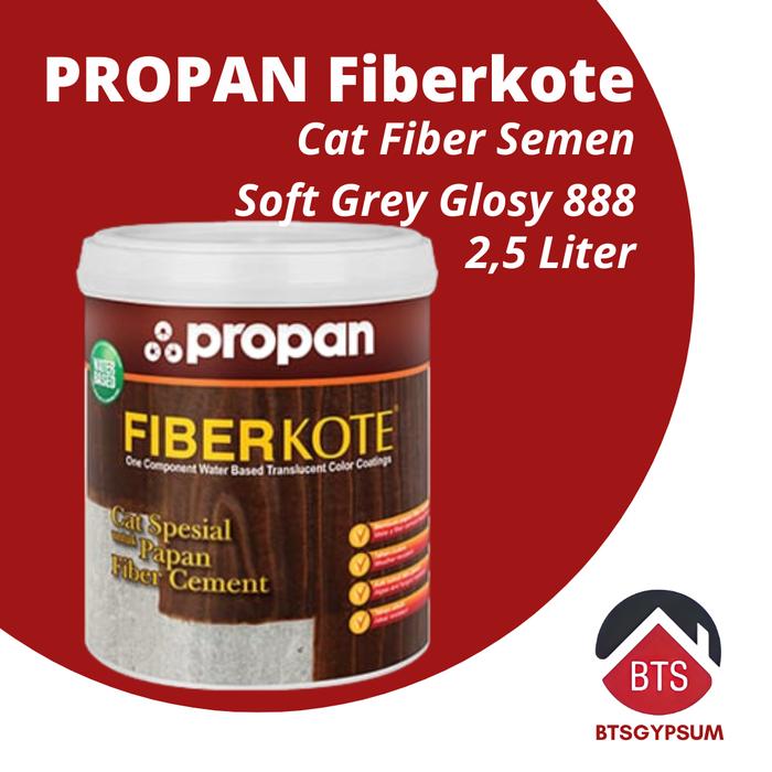 Jual Cat Propan Fiberkote / Soft Grey Glosy 888 2,5L / Fibersemen ...