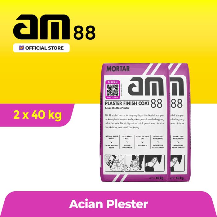 Promo Paket 2x - AM 88 ACIAN DI ATAS PLESTER kemasan 40 kg - Jakarta ...