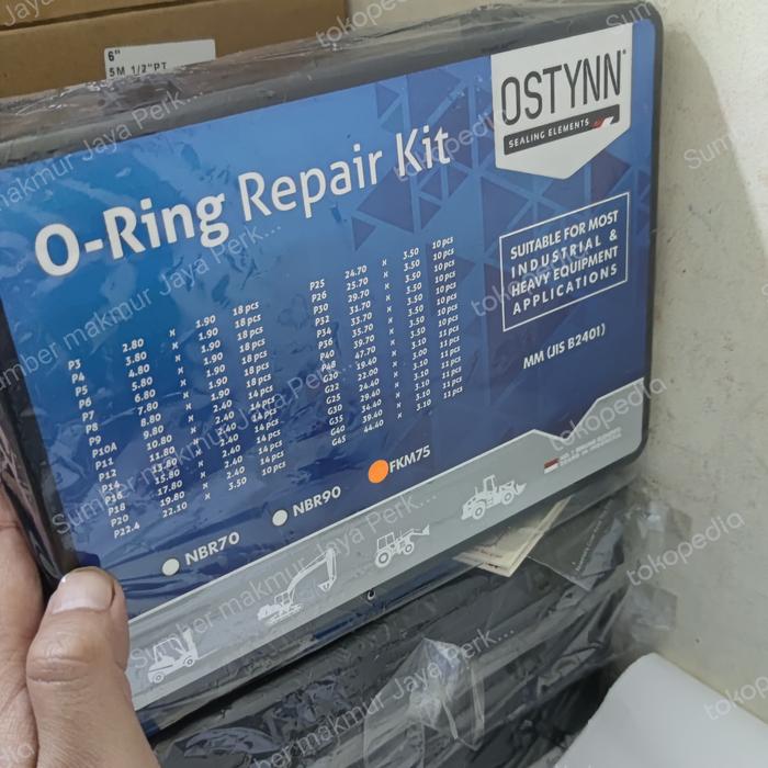 Jual O ring Repair Kit Ostynn FKM 75 ( Oring Box ) MM / Inch - Jakarta ...