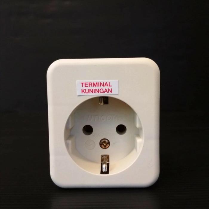 Jual Uticon /Stop kontak 1 Lubang / ST - 118/ Colokan / Terminal 1 ...