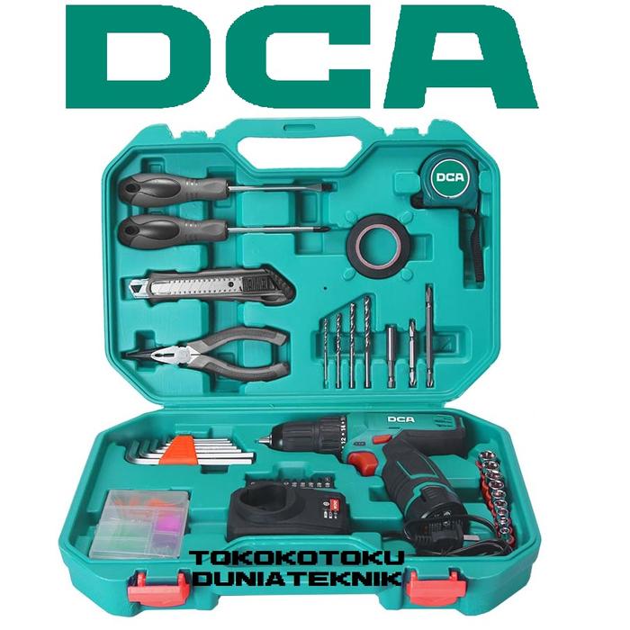 Jual DCA ADJZ1202i Bor Cordless Impact Baterai 12v Paket Set Lengkap ...
