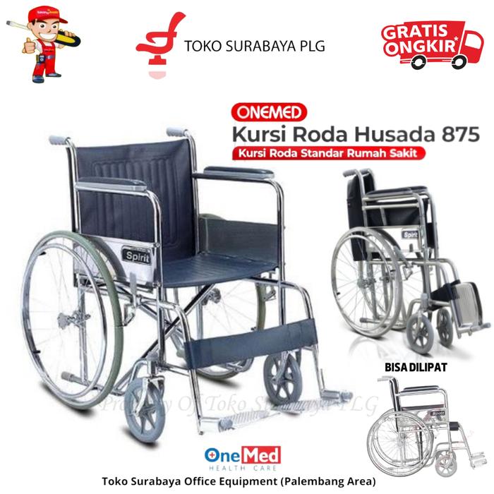 Jual Kursi Roda Onemed Spirit 809 Kursi Lumpuh WheelChair Kursi Pasien ...