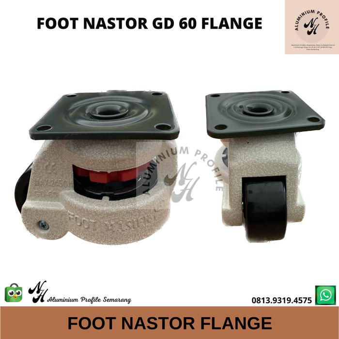 Jual Foot Castor Nastor GD 60 ( 3" Flange ) Castor Nastor Adjuster ...