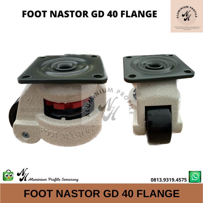 Jual Foot Castor Nastor GD 40 ( 2" Flange ) Castor Nastor / Foot - Kab ...
