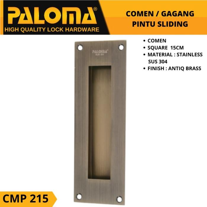 Jual Handle Pintu Sliding PALOMA CMP 215 SQ 15cm | Comen Flush Tanam Geser - Jakarta Pusat ...