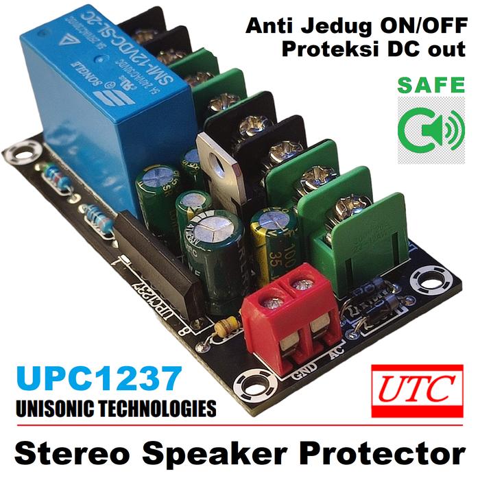 Promo Stereo Speaker Protector IC UPC1237 Module Amplifier Modul ...