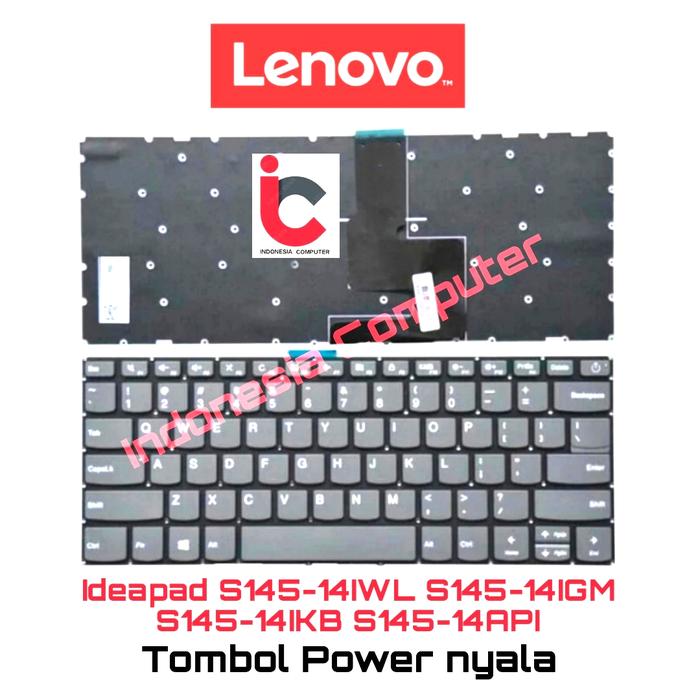 Jual Keyboard Laptop Lenovo Ideapad s145-14API S145-14IWL S145-14IGM ...