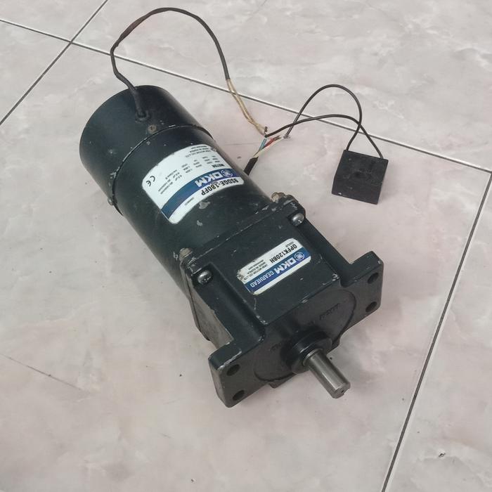 Jual DKM MOTOR GEARBOK 220V AC 180W RATIO 1 : 120 11,5RPM HIGH TORQUE ...