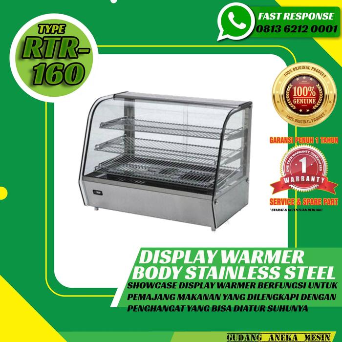 Jual Display Warmer Showcase Penghangat Makanan Type RTR-160 - Kota ...