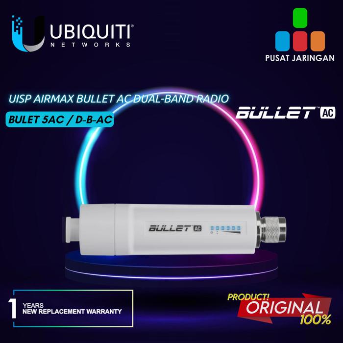 Jual UBIQUITI Bullet 5ac / D-B-AC UISP airMAX Bullet AC Dual-Band Radio ...
