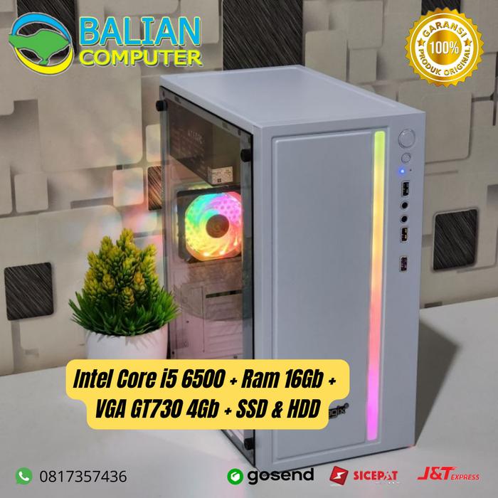 Jual PC Core i5 6500 + Ram 16Gb + VGA GT730 4Gb + SSD&HDD ( for desain ) - Kota Denpasar ...