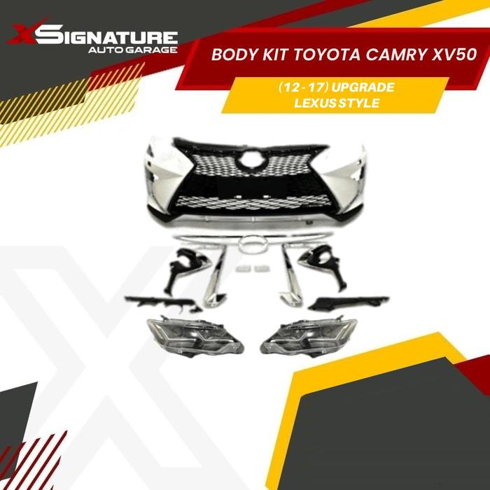 Jual BODYKIT TOYOTA CAMRY XV50 2012-2017 UPGRADE BODY KIT LEXUS STYLE ...