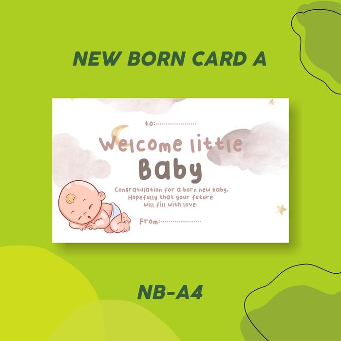 Jual (NEW BORN CARD) KARTU UCAPAN KELAHIRAN/ SELAMAT LAHIR KODE NB-A - NB-A4 - Kab. Kediri ...