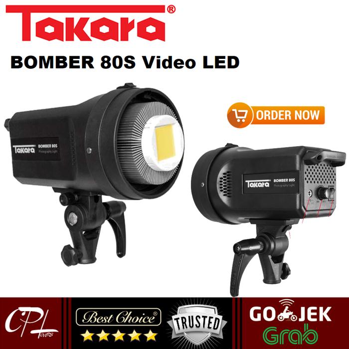 Jual Takara BOMBER 80S Professional 80W Video LED Light Lampu Studio ...
