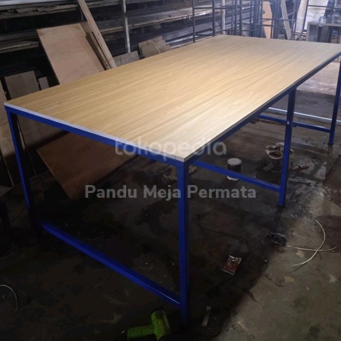 Jual Meja Besi 1 Alas Papan Triplek Lapis Kertasive Meja Kantor ...