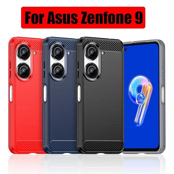 Jual CASE ASUS ZENFONE 9 SLIM ARMOR RUGGED CARBON FIBER ANTI SHOCKPROOF ...