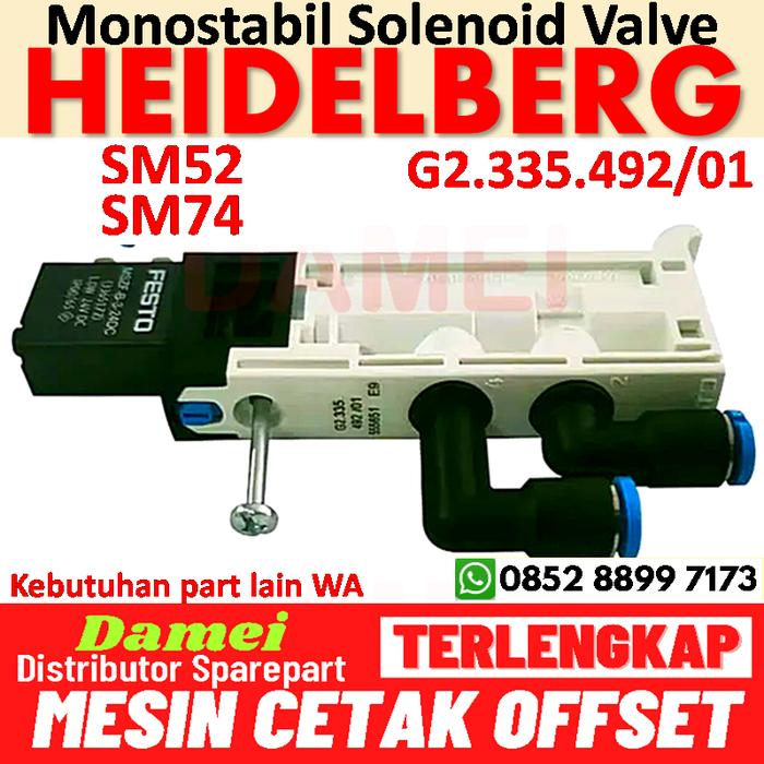 Jual Heidelberg Monostabil Solenoid Valve SM52 SM74 Monostable G2.335. ...