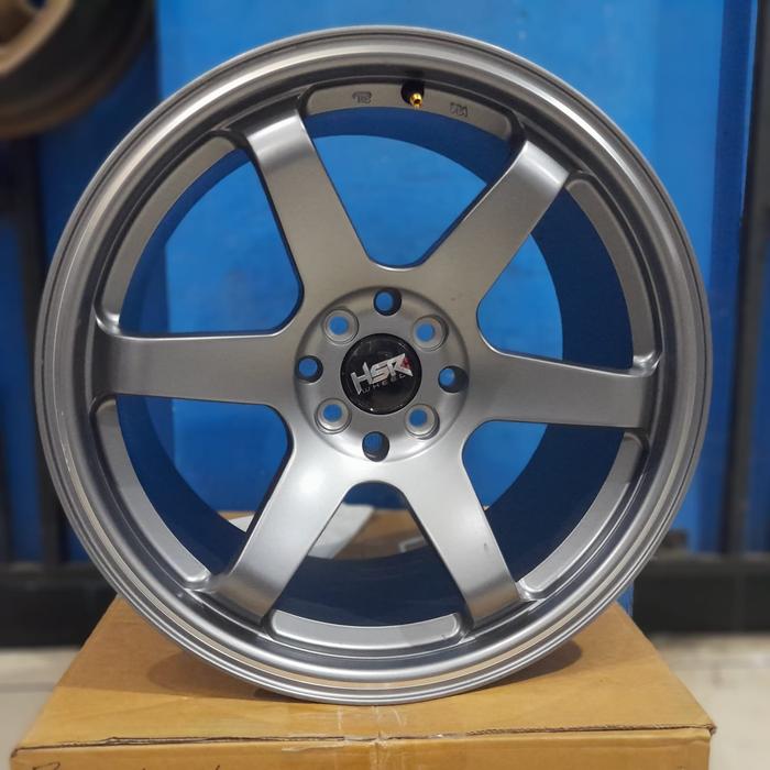 Jual PELEK MOBIL JDM RING 15 PCD 4X100 4X114,3 LEBAR 7 OFFSET 40 GREY ...