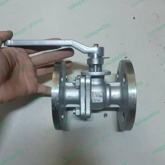Jual Ball Valve Stainless SS304 JIS 10K Flange 1"inch / DN 25 - Jakarta ...