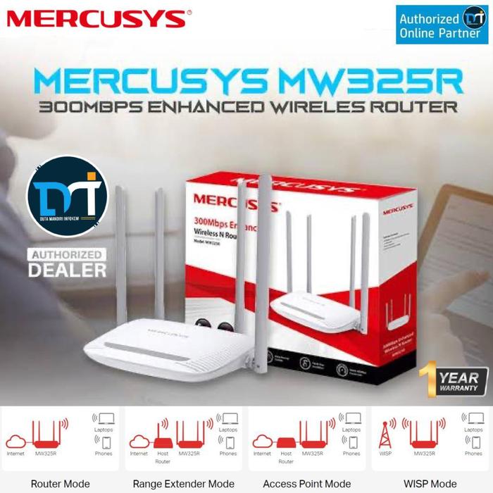 Jual Mercusys MW325R - 300Mbps Enhanced Wireless N Router - Jakarta ...