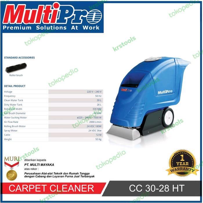 Jual Mesin Carpet Cleaner Carpet Extractor MULTIPRO CC 30-28 HT ...