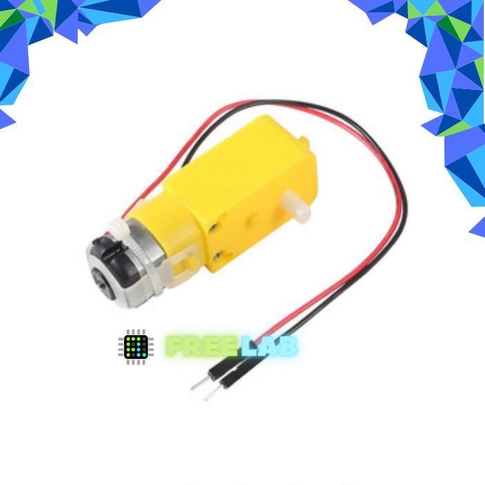 Jual DC Motor 1:48 Gear Ratio Smart Car Robot 3V 5V 6V 12V DC - Motor ...