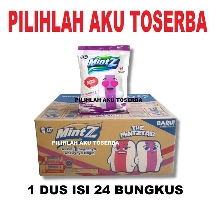 Jual Mintz Permen Chewy GRAPEMINT - ( HARGA 1 DUS ISI 24 bungkus ...